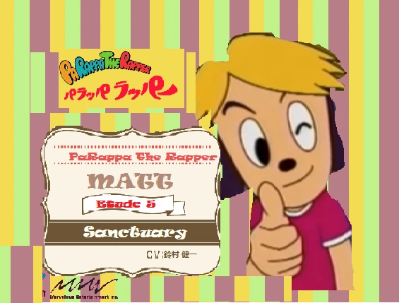 PaRappa The Rapper Anime CD Etude 5 Matt Major (Kenichi Suzumura ...