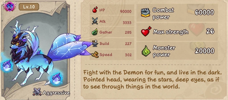 Starlight Fox Level 10 | Park of Monster Wiki | Fandom