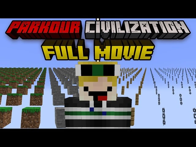 Minecraft but I survive in PARKOUR CIVILIZATION (FULL MOVIE) | Parkour ...