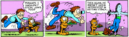 Jon Chasing Garfield for food | The Parody Wiki | Fandom