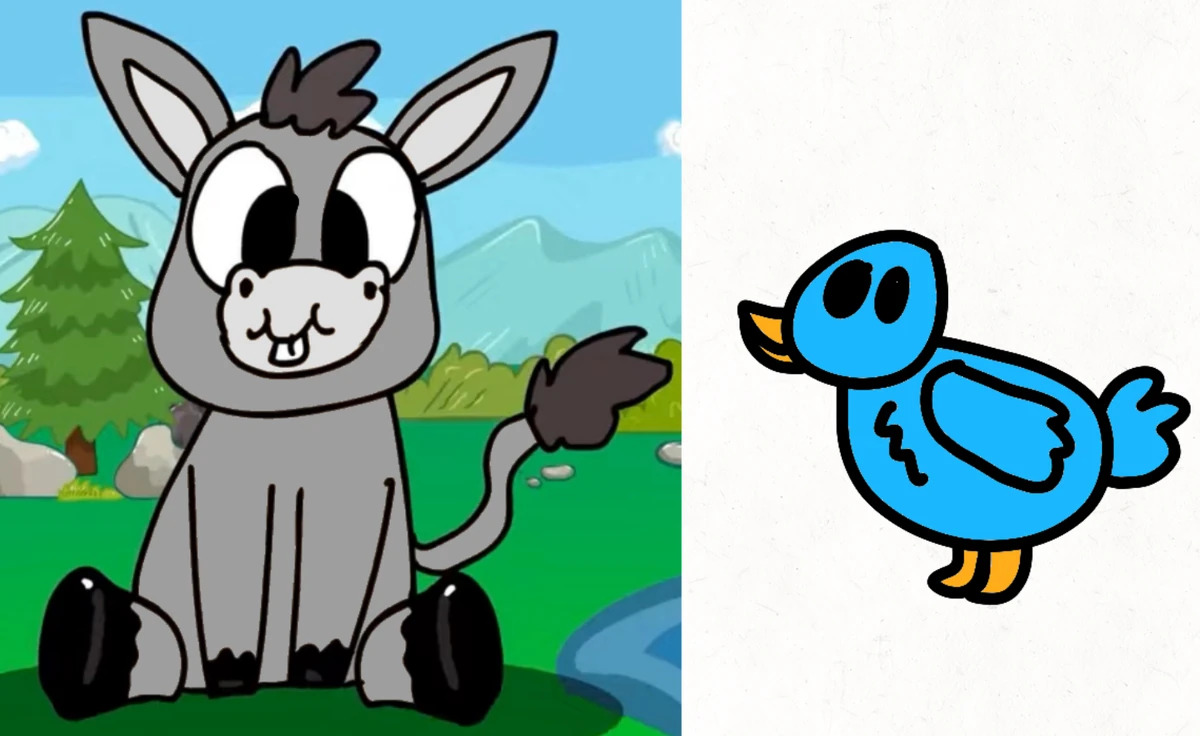 Donkey and Bird | The Parody Wiki | Fandom