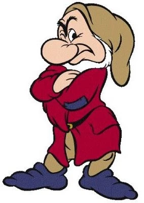 Grumpy Dwarf Drawing