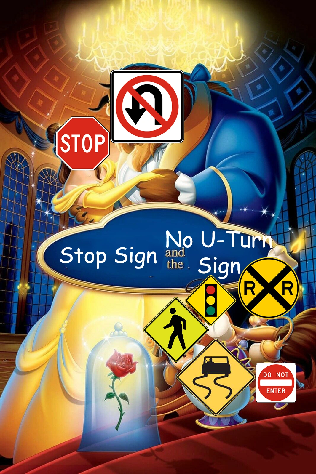 Stop Sign and the No U-Turn Sign | The Parody Wiki | Fandom