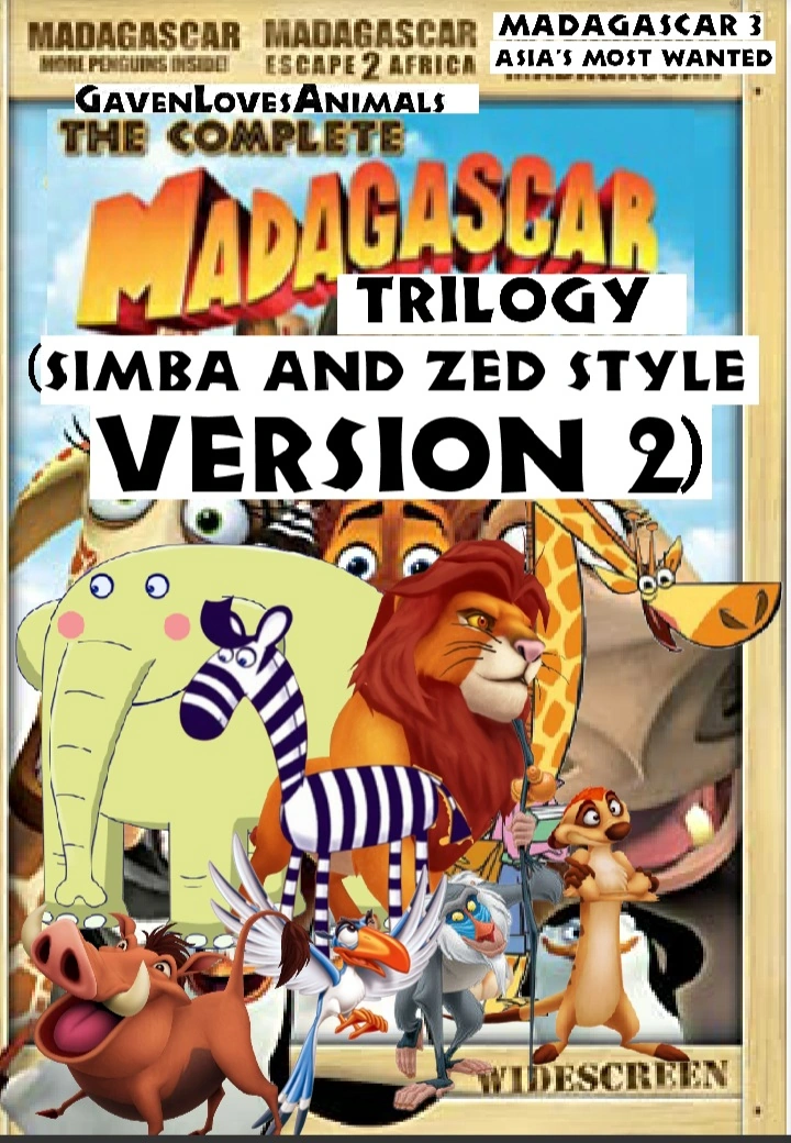 Madagascar Series (Simba and Zed Style) (Version 2) | The Parody Wiki ...