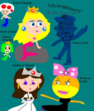 The Little Mer-Peach (NintendoAccount Style) | The Parody Wiki | Fandom