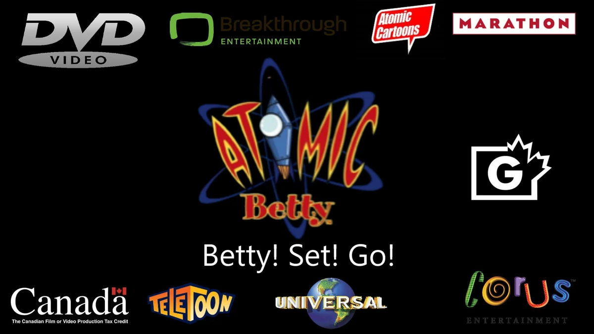 Atomic Betty: Betty, Set, Go! DVD 2008 (Canadian) | The Parody Wiki ...