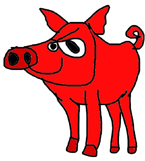 Messy Pigs Clipart