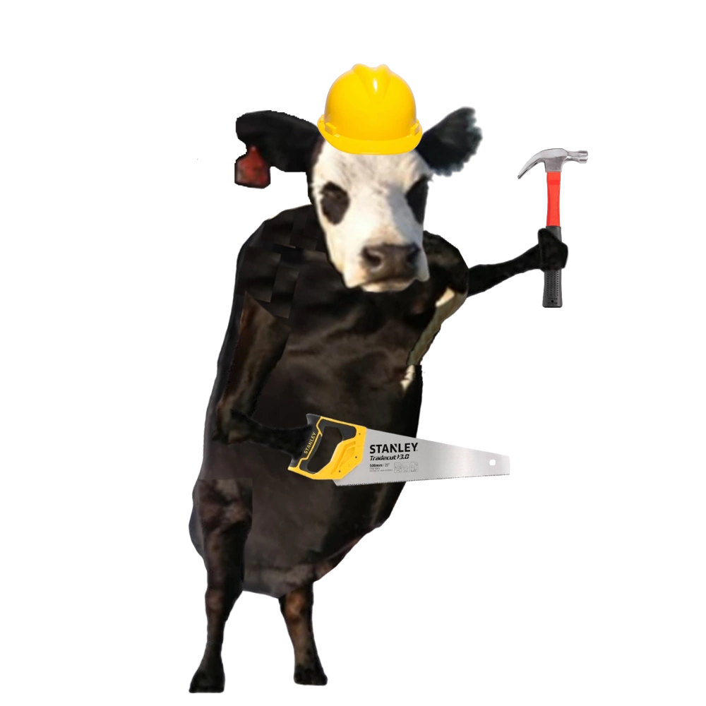 Construction Worker Cow | The Parody Wiki | Fandom