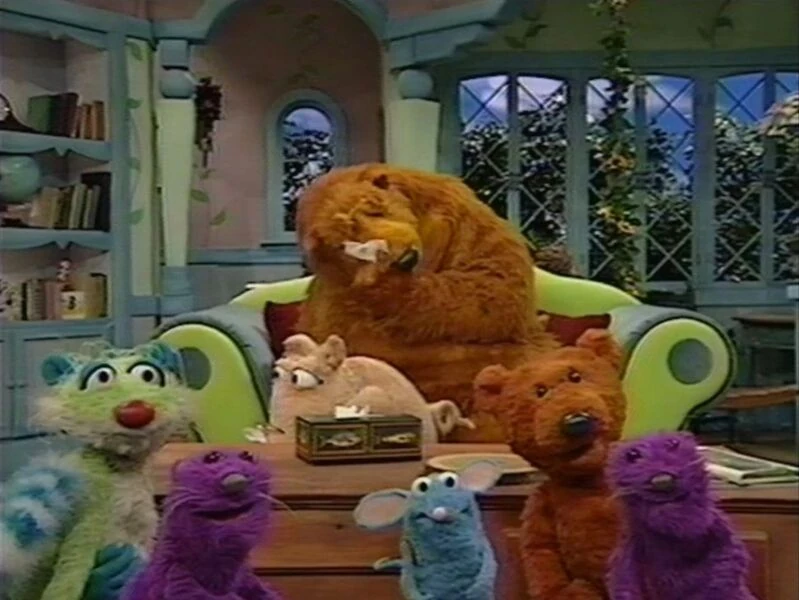 Bear and Doc Hogg crying in Bear in the Big Blue House: First Day of ...