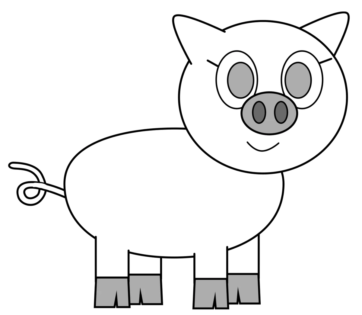 Ellie the White Pig (Colorful Farm Animals) | The Parody Wiki | Fandom