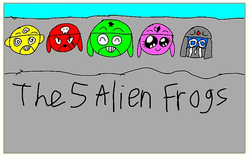 The 5 Alien Frogs parody statue - Sgt Frog anime | The Parody Wiki | Fandom