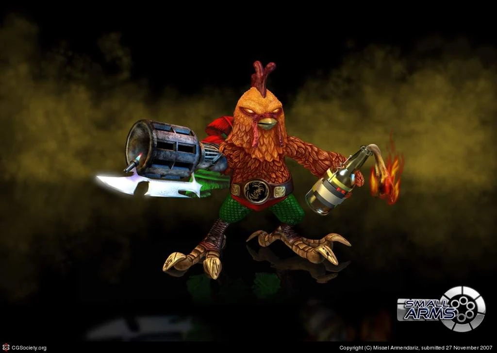 Pector El Pollo (Small Arms) | The Parody Wiki | Fandom