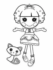 lalaloopsy coloring pages jewel sparkles doll