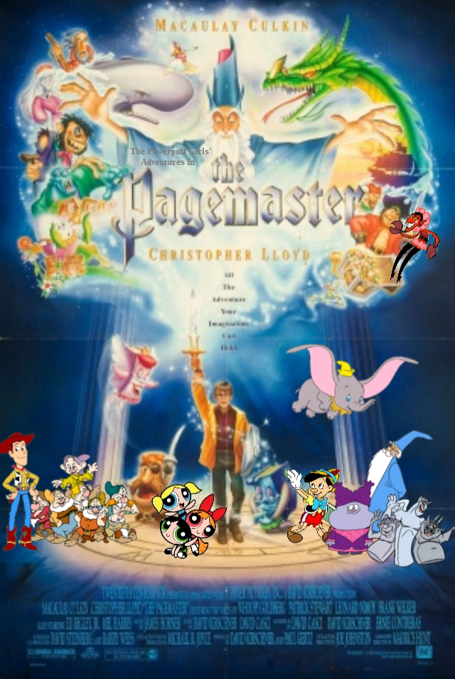 The Powerpuff Girls' Adventures in The Pagemaster | The Parody Wiki ...