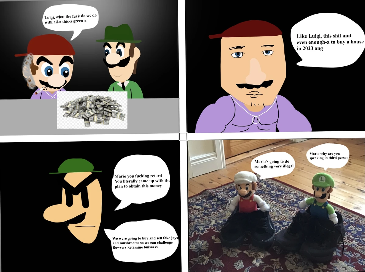 Gangster mario thug brothers | The Parody Wiki | Fandom