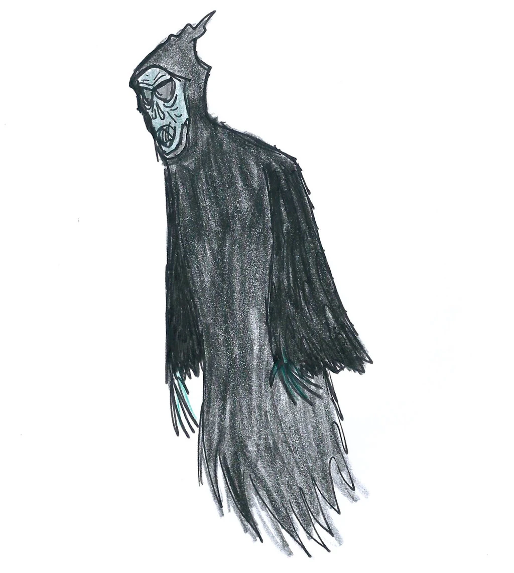 how to draw harry potter dementors