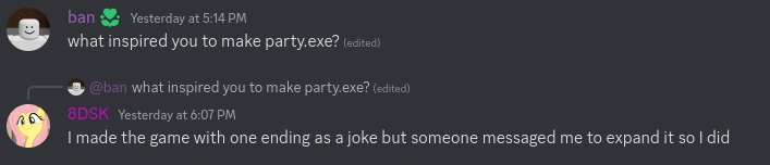 Version history | Unofficial PARTY.exe Wiki | Fandom