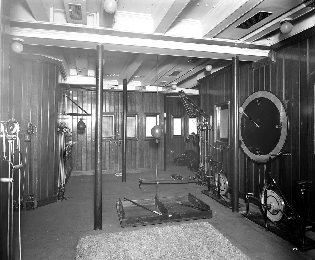 Aquitania: 2nd Class Gymnasium | Passenger-ships-and-liners Wiki | Fandom
