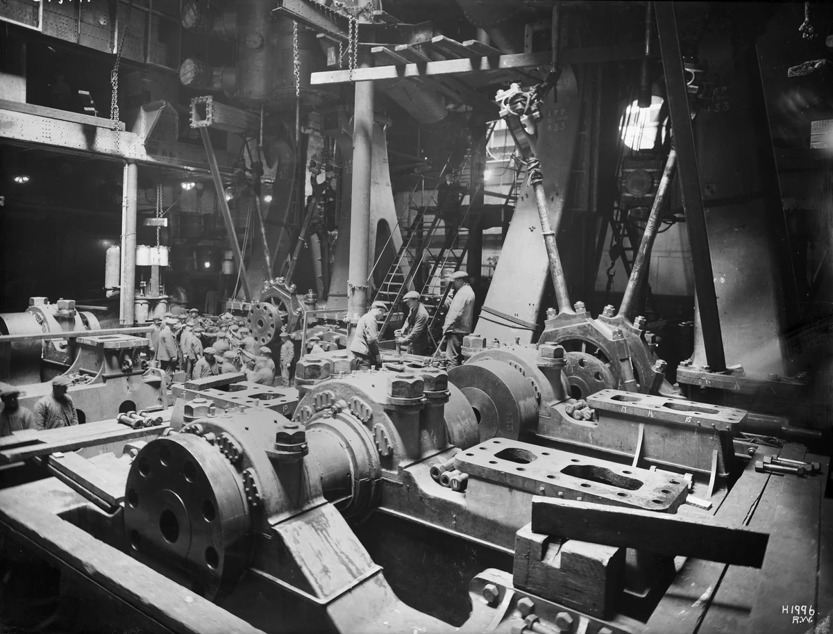 Olympic-class: Reciprocating Engine Room | Passenger-ships-and-liners ...