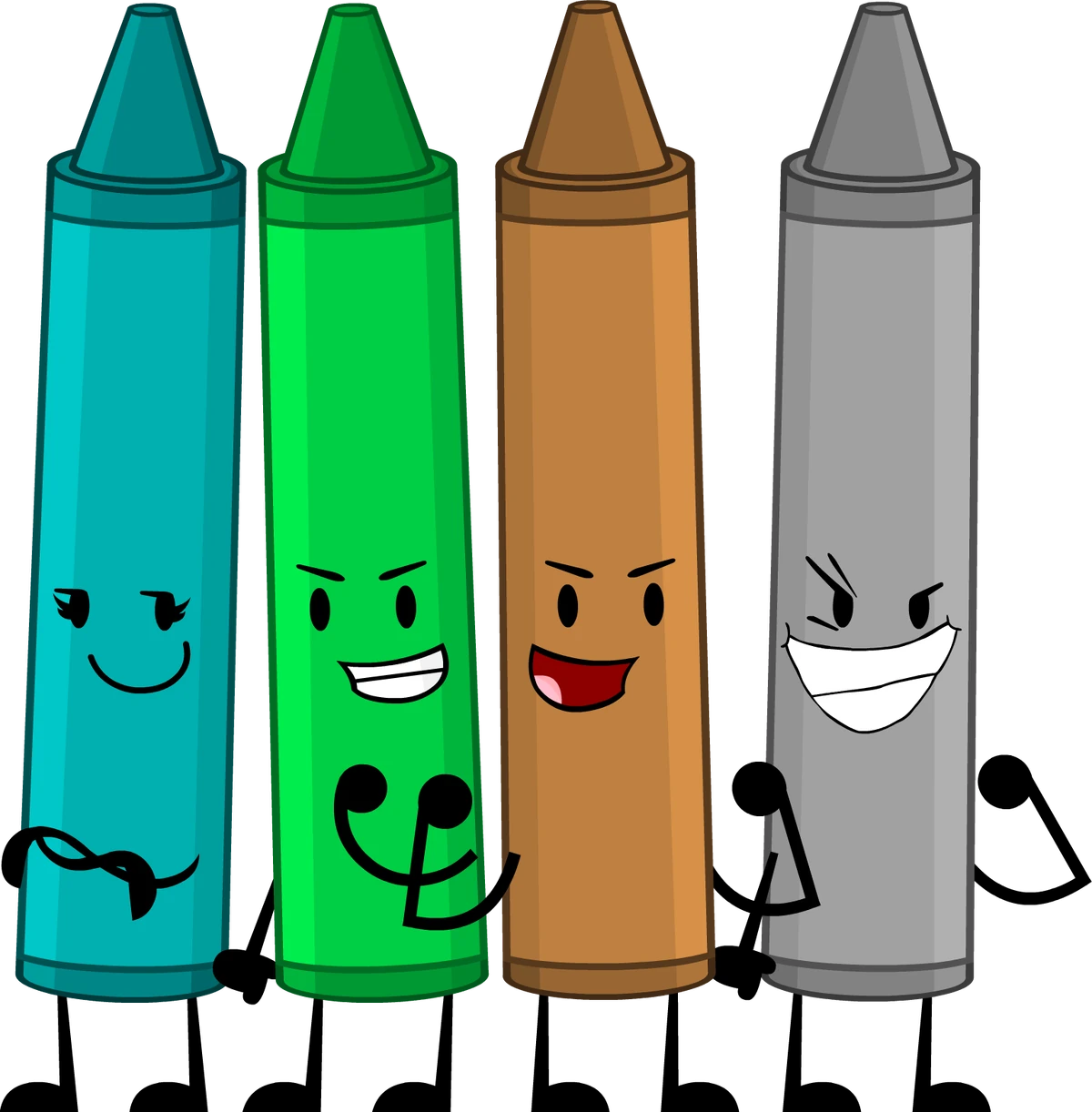 The Bad Crayon Quartet | Pastellemation Wiki | Fandom