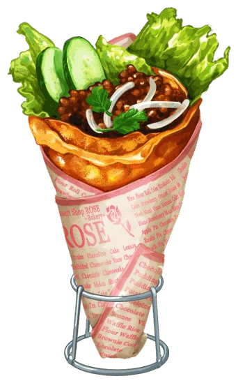 Miso Meat Sauce Crepe | Dessert Shop ROSE Wiki | Fandom