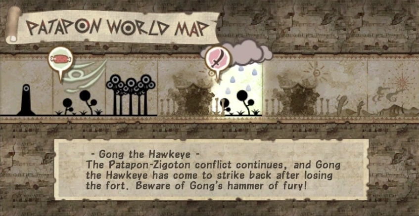 Gong the Hawkeye (misja w Patapon) | Patapedia | Fandom