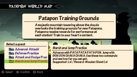 March and Jump Practice | Patapon Wiki | Fandom