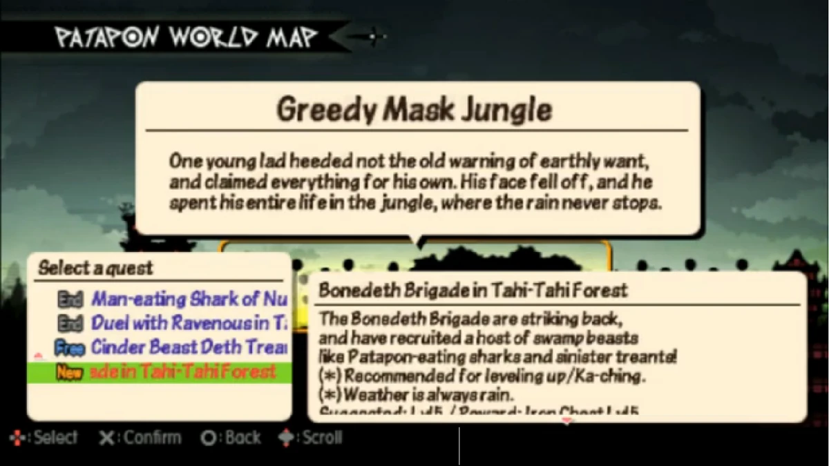Bonedeth Brigade in Tahi-Tahi Forest | Patapon Wiki | Fandom