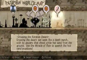 Crossing the Korakan Desert | Patapon Wiki | Fandom