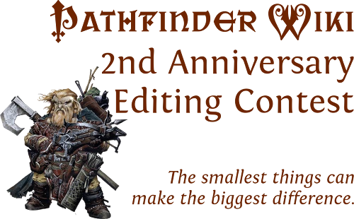 Pathfinder Wiki:Anniversary edit giveaway | Pathfinder Wiki | Fandom