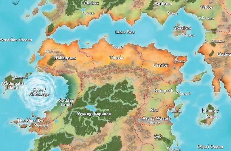 Golarion Inner Sea Map