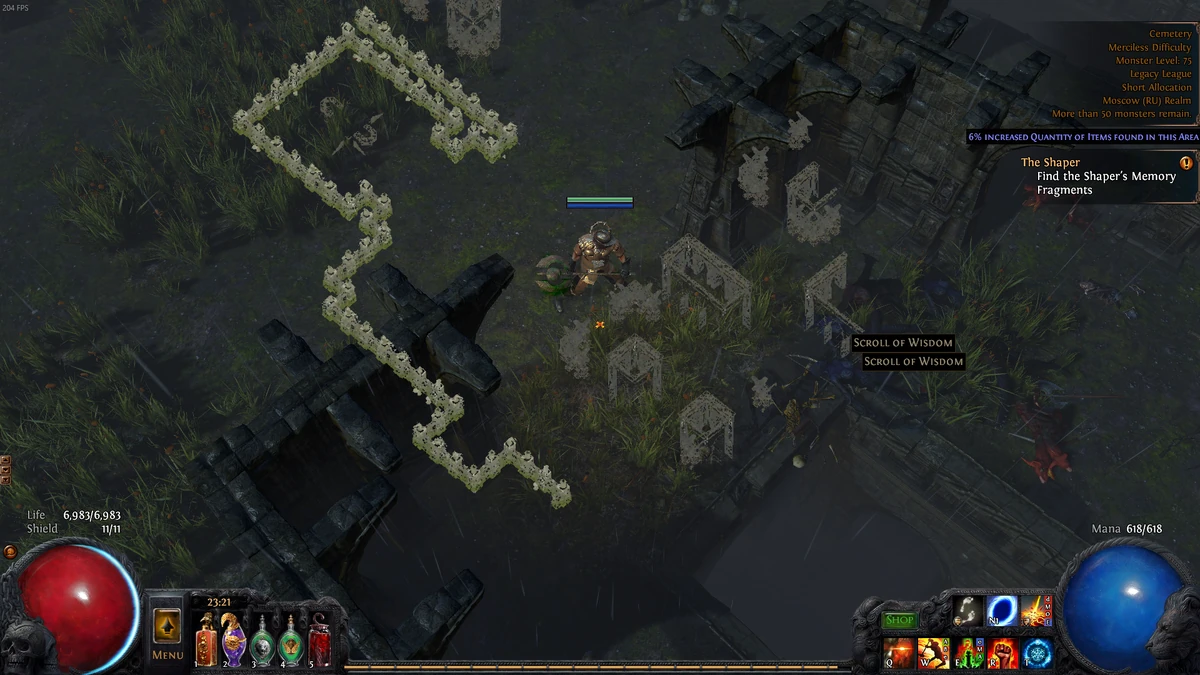 Cemetery Map (Atlas of Worlds) - Path of Exile Wiki