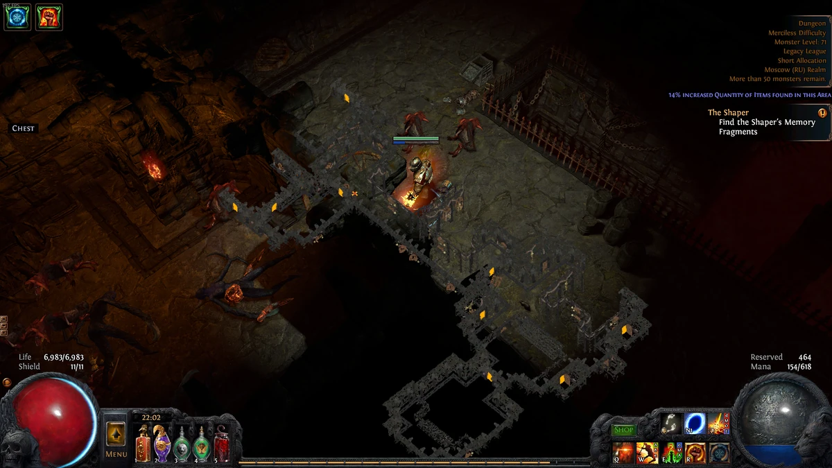 Dungeon Map (Atlas of Worlds) - Path of Exile Wiki