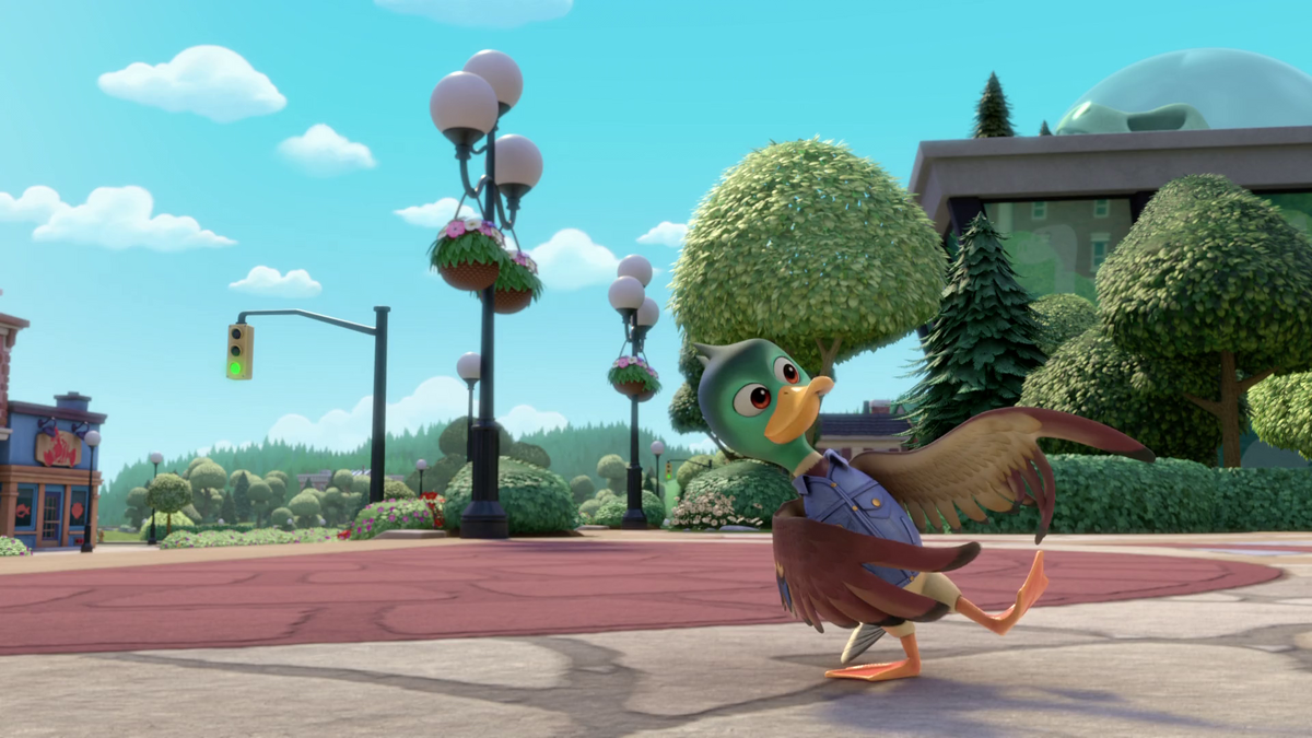 Mr Ducky Doogallerythe Crew Builds A Dance Floor Paw Patrol Wiki