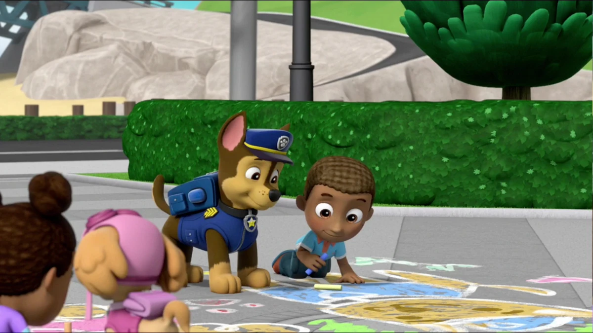 Julia Goodway/Gallery/Pups Save the Chalk Art | PAW Patrol Wiki | Fandom