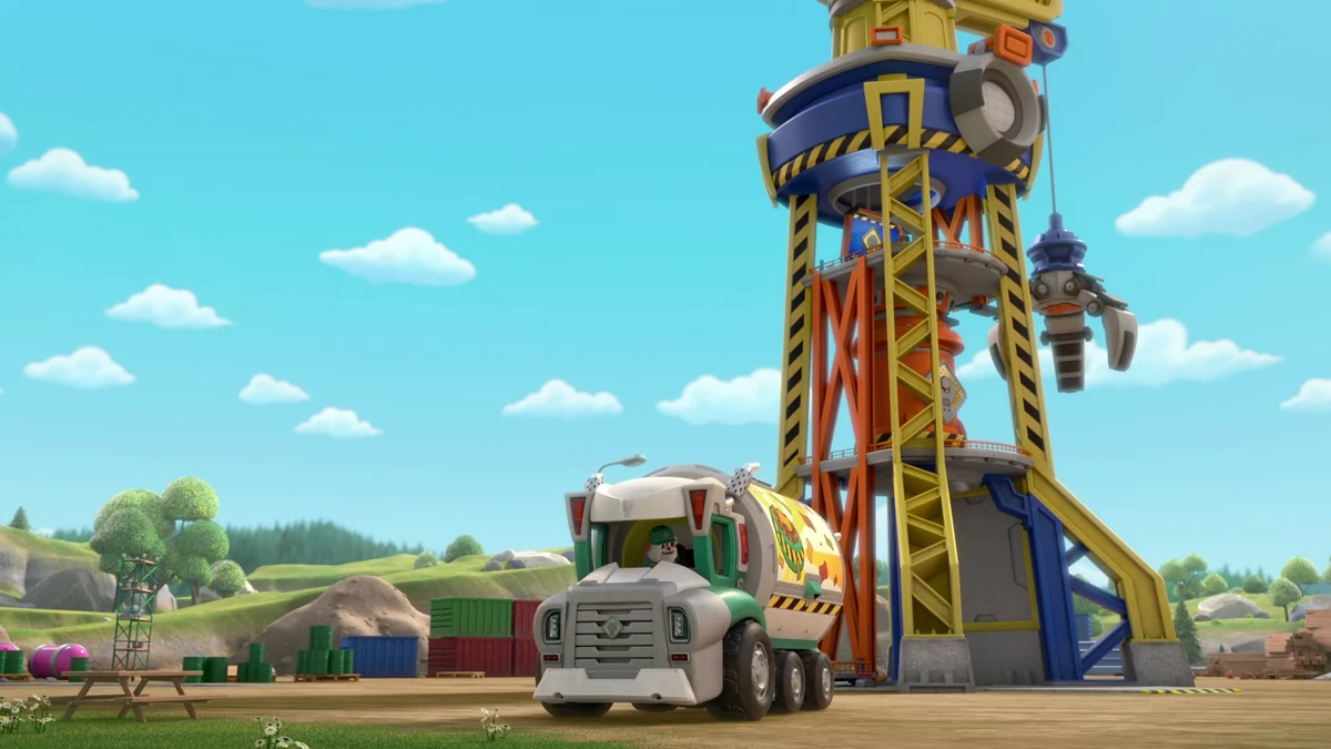 Grandpa Gravel/Gallery/The Crew Builds a Lighthouse | PAW Patrol Wiki ...