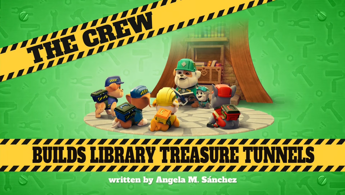 The Crew Builds Library Treasure Tunnels Paw Patrol Wiki Fandom