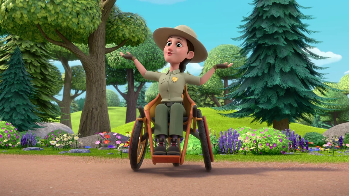 Park Ranger Rose/Gallery/The Crew Builds a Zip Line | PAW Patrol Wiki ...