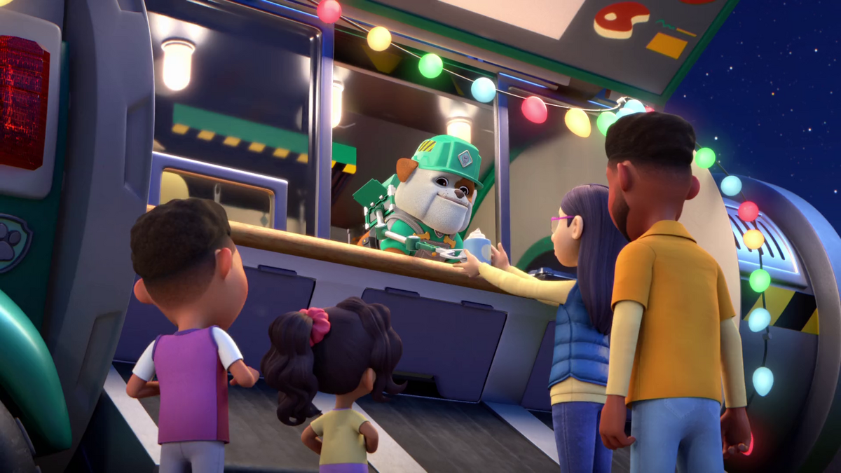 Lucasgallerythe Crew Builds A Christmas Show Paw Patrol Wiki Fandom