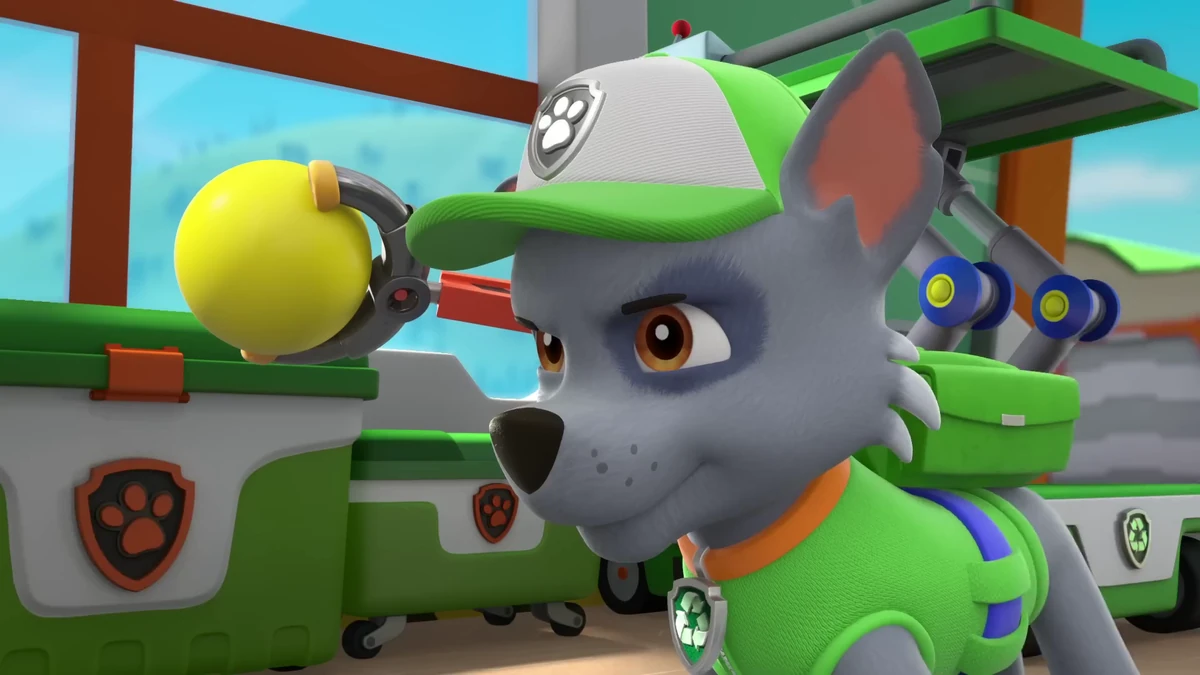 Rocky/Gallery/Rocky Fixes Rubble's Crane | PAW Patrol Wiki | Fandom