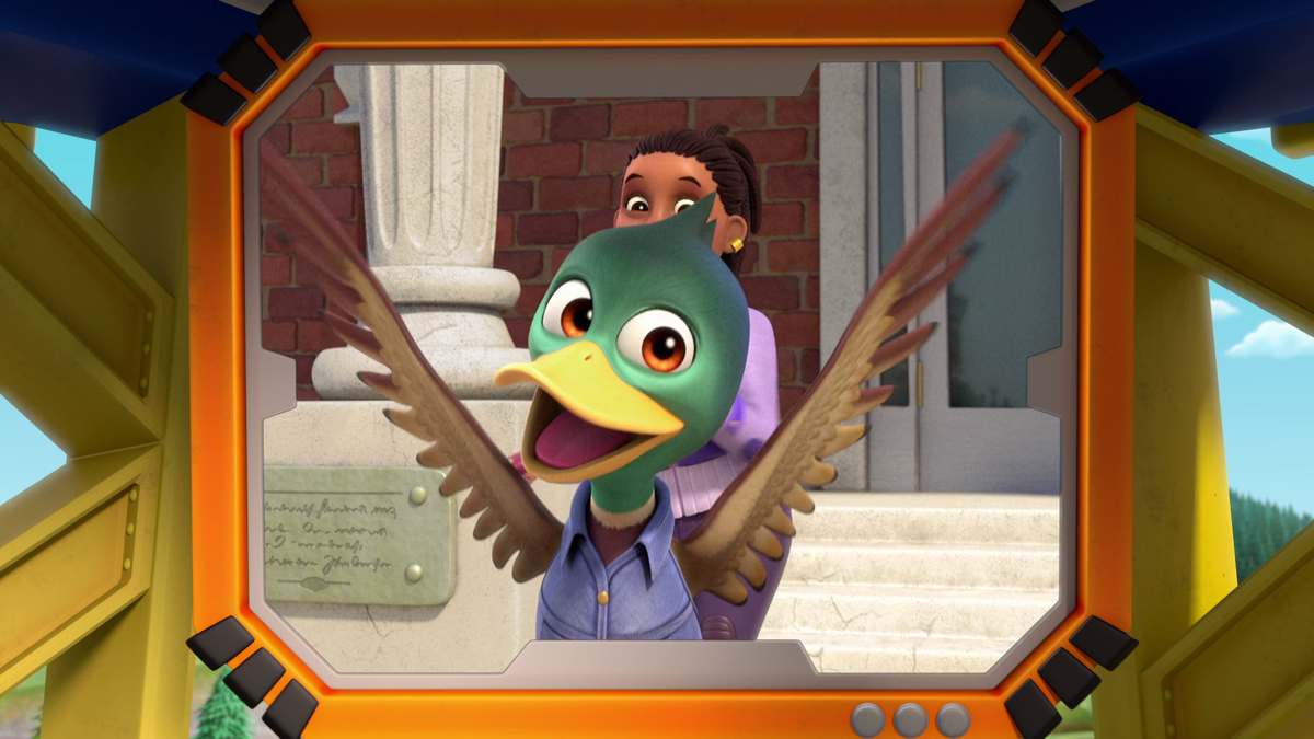 Mr Ducky Doogallerythe Crew Builds A Giant Dam Paw Patrol Wiki
