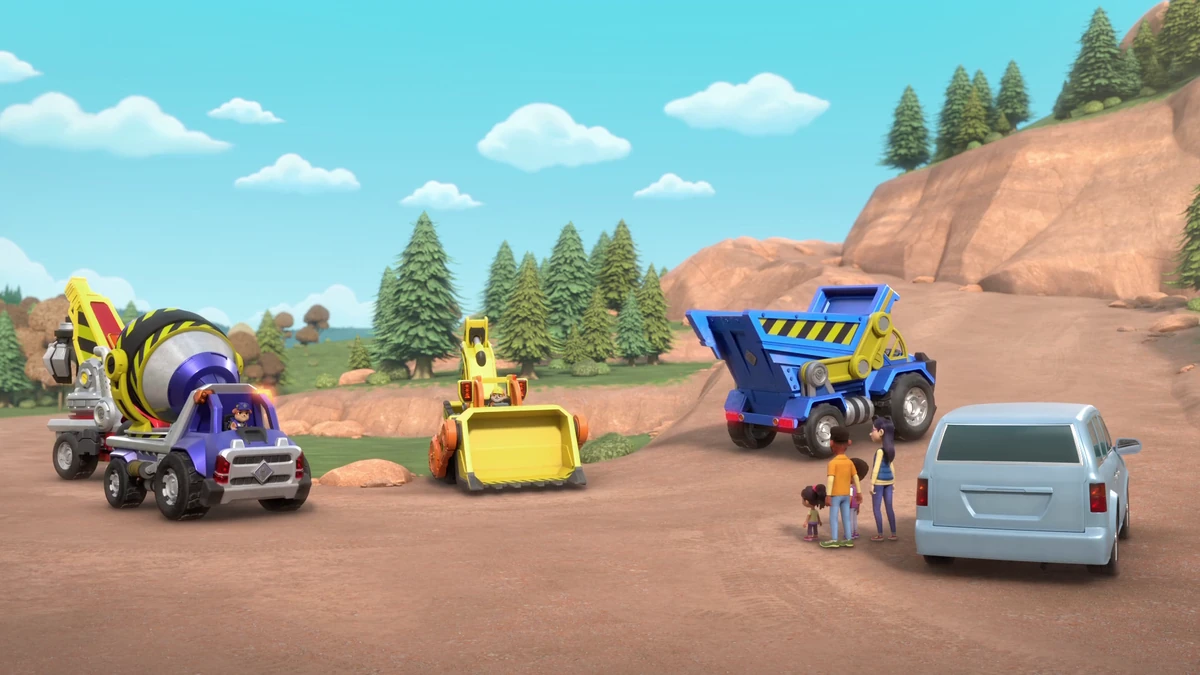 Omar/Gallery/The Crew Builds a Giant Sled Ramp | PAW Patrol Wiki | Fandom