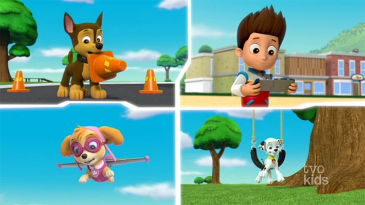 Marshall/Gallery/Pups Save a Windsurfing Pig | PAW Patrol Wiki | Fandom