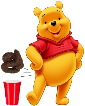 Winnie the Pooh shits in a cup and eats It | PBC International Wiki ...