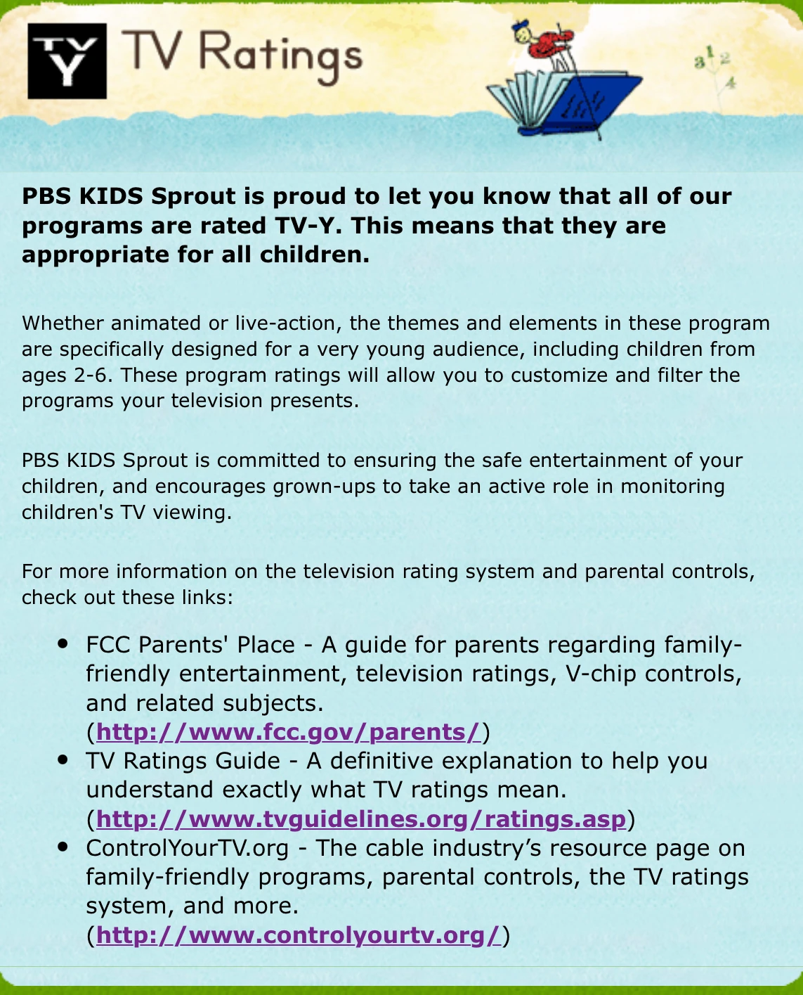 TV-Y | PBS Kids Sprout TV Wiki | Fandom