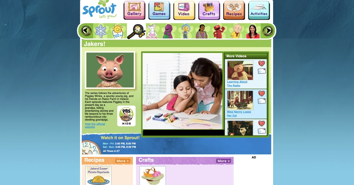 Jakers! The Adventures of Piggley Winks/Gallery | PBS Kids Sprout TV ...