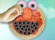 Elmo's Funny Faced Pizza Pies | Pbs Kids Sprout Diner Wiki | Fandom