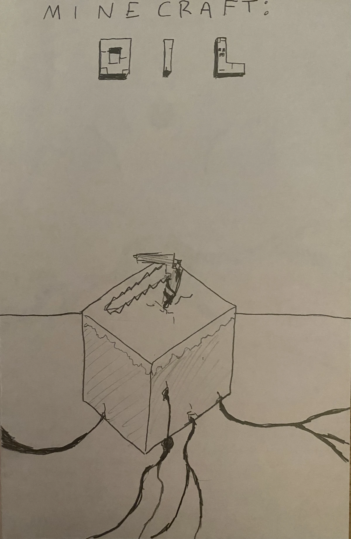 Minecraft: Oil | Paper Computer Games | Fandom