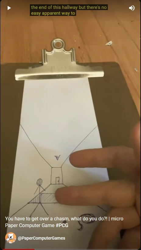 You Have to Get Over a Chasm, what do you do?! | Paper Computer Games ...