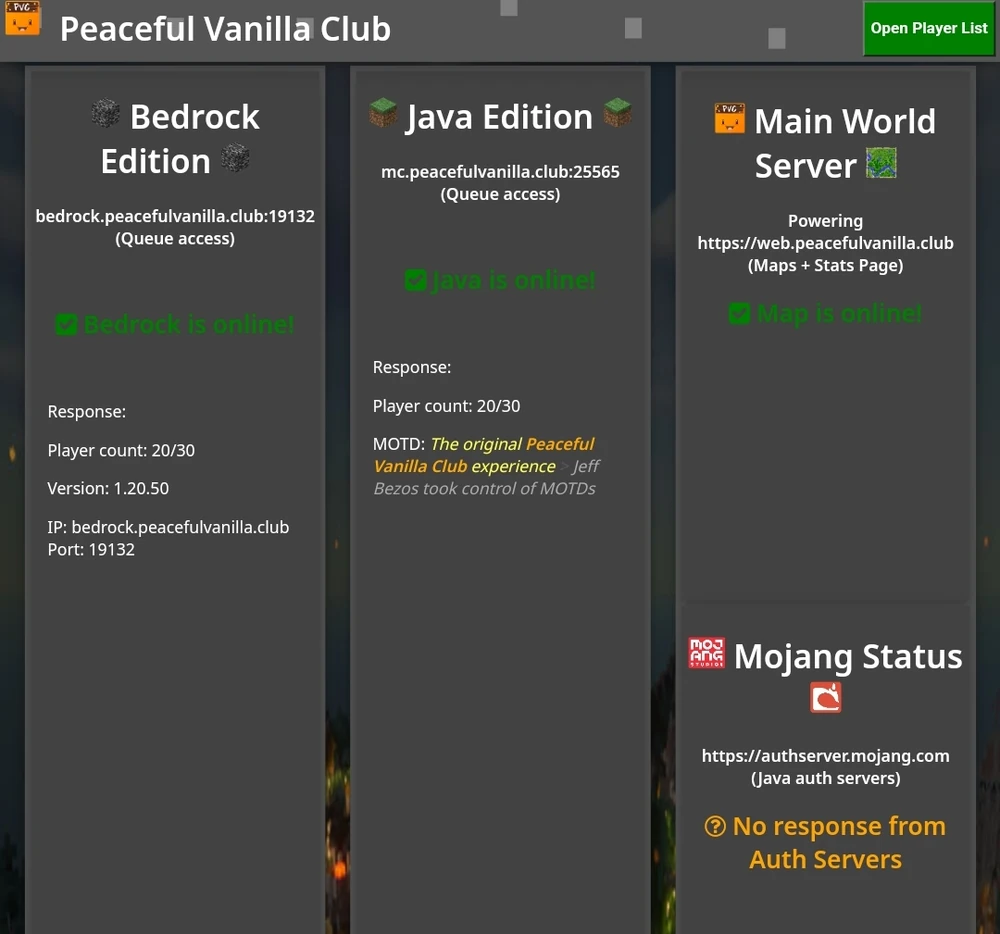 Useful pvc related website | Peaceful Vanilla Club Wiki | Fandom